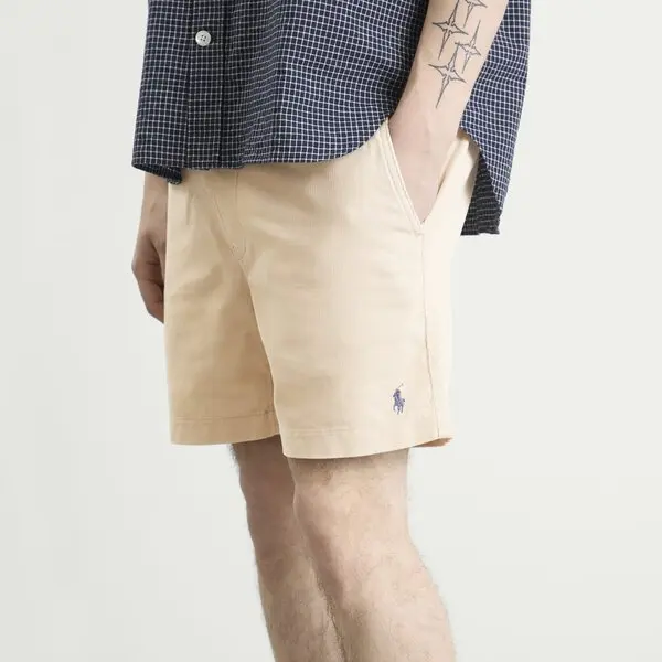 Polo Ralph Lauren Micro Corduroy Drawstring Shorts - Khaki Stone