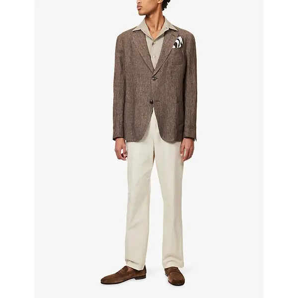 Dunhill Stretch Tailored Cotton Chino Trousers