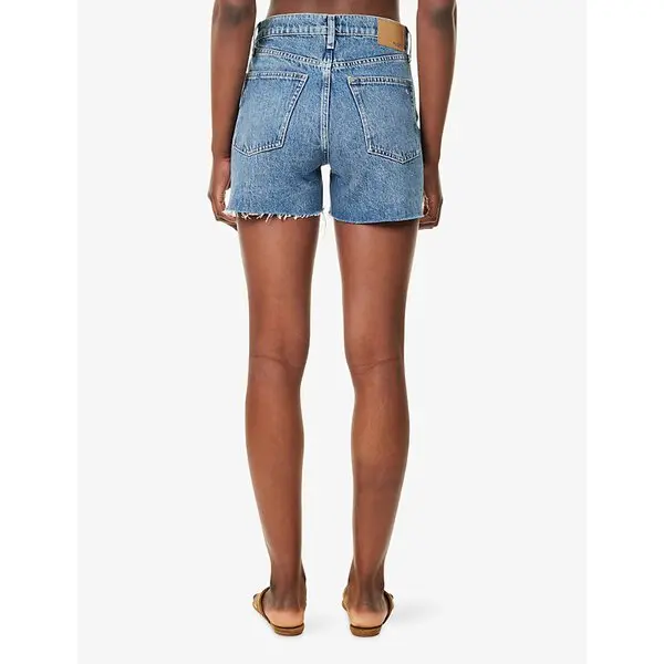 Rag & Bone Frayed Hem Denim Shorts
