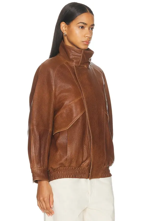 Nour Hammour Ariste Leather Jacket