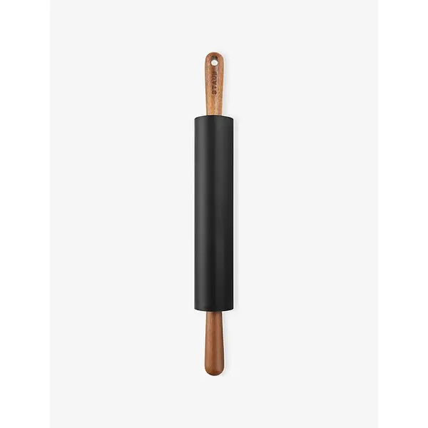 STAUB Brand-embossed Silicone Rolling Pin - Black