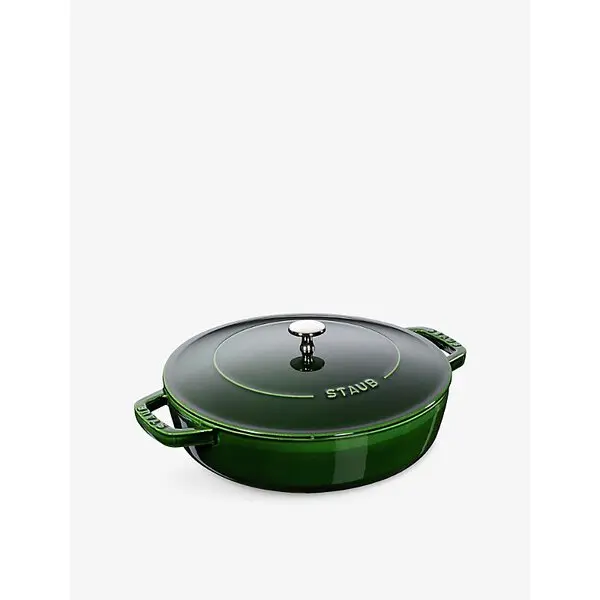 STAUB Braiser Cast-iron Sauté Pan - Basil Green