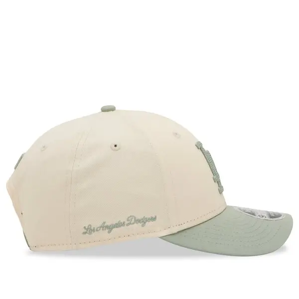 New Era La Dodgers Side Script 9forty Adjustable Cap - Green