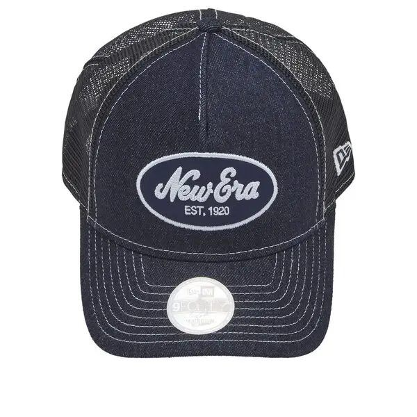 New Era 9forty Adjustable Trucker Cap With Embroidered Branding