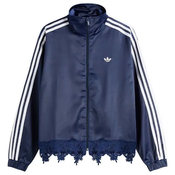 Adidas Firebird Satin Lace Track Top - Night Indigo