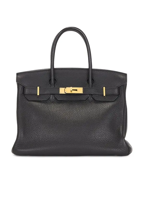 Hermès Clemence Birkin Handbag - Noir