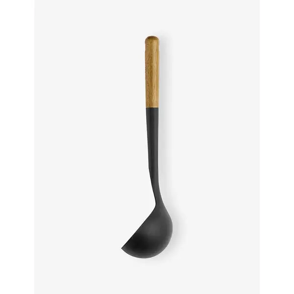 STAUB Brand-embossed Silicone Soup Ladle - Black