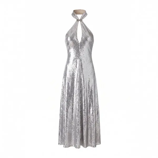 BELSIZE25 Mayfair Series Sequinned Halterneck Mermaid Gown
