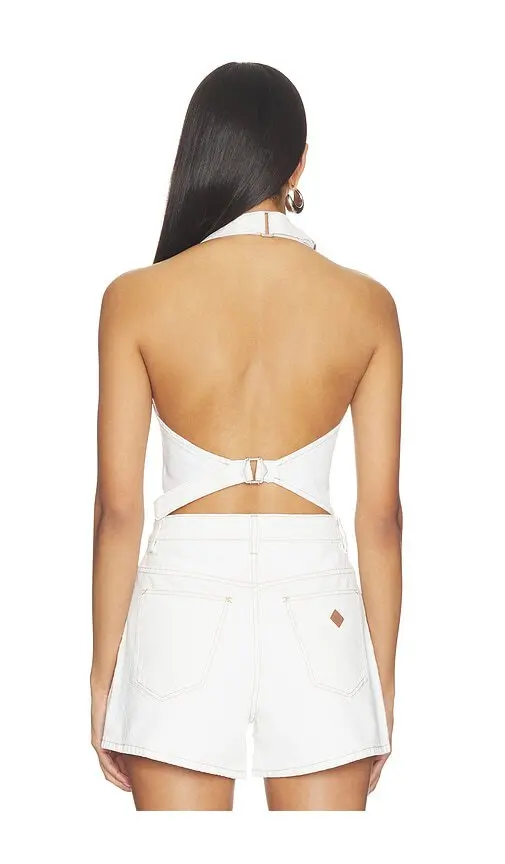 Abrand Denim Cest La Vie Halterneck Top