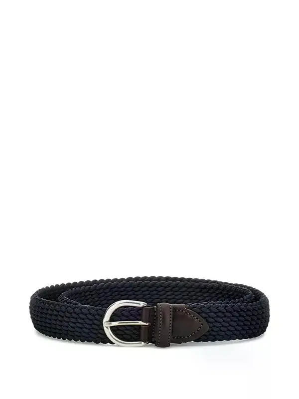 ALBERTO LUTI Braided Belt - Blue