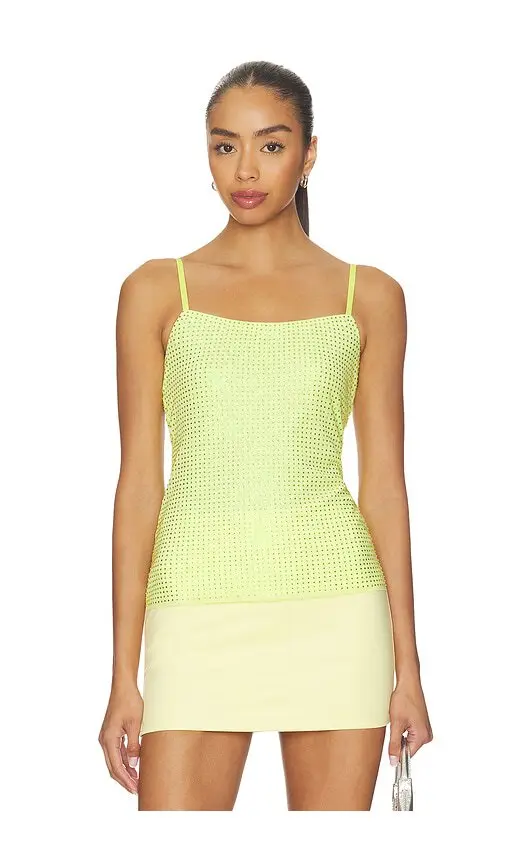 AREA Crystal Hotfix Cami Top