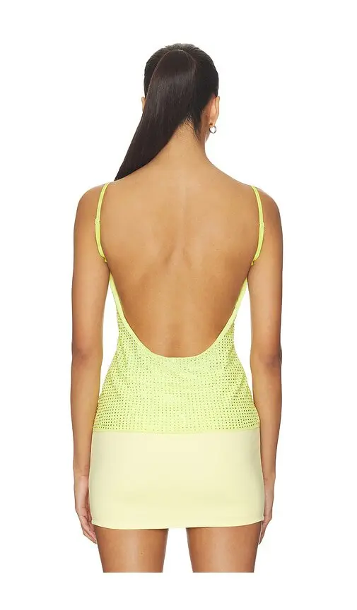 AREA Crystal Hotfix Cami Top