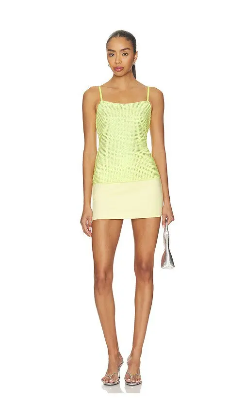 AREA Crystal Hotfix Cami Top