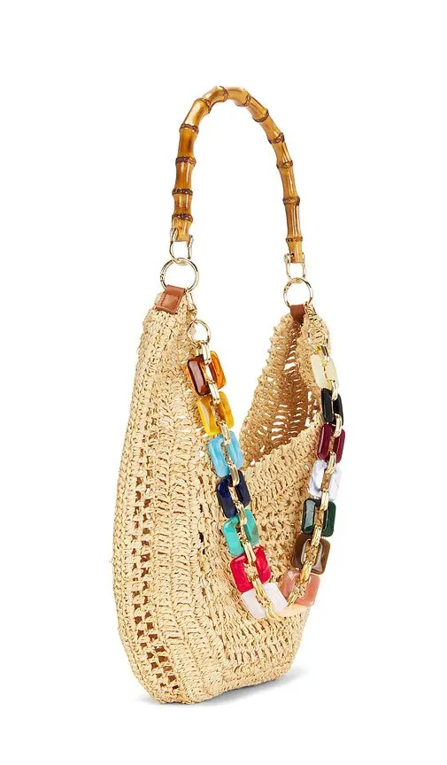 BTB LOS ANGELES Isla Raffia Hobo Bag