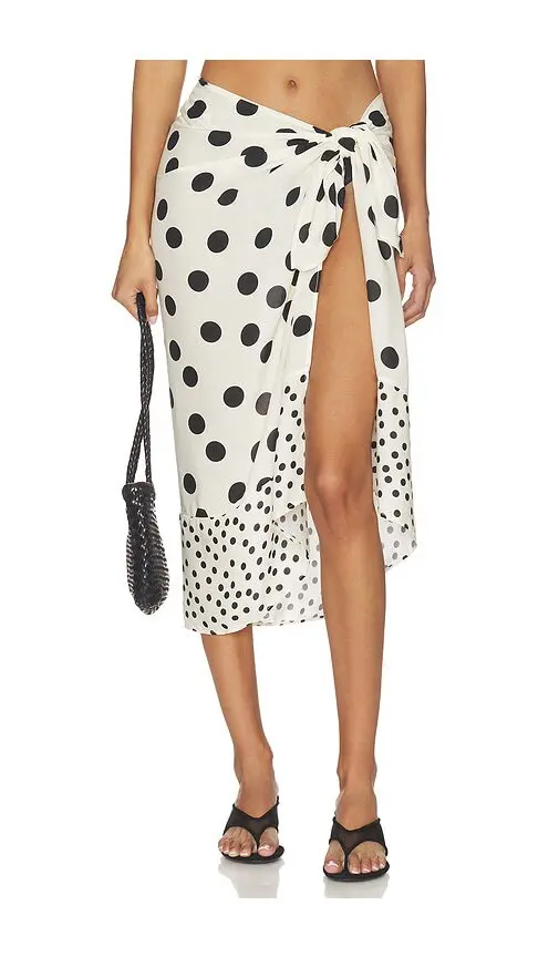 Tularosa Ekin Midi Pareo - White,black