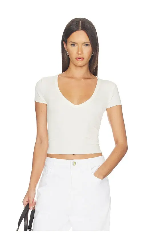 Eterne Short Sleeve V-neck Baby Tee