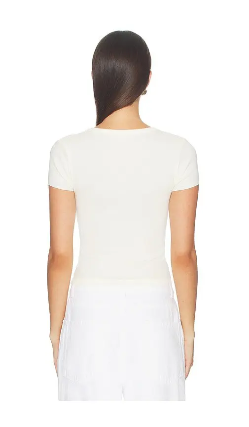 Eterne Short Sleeve V-neck Baby Tee