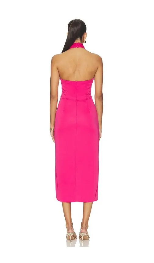 Cinq À Sept Kaily Halter Dress - Fuchsia