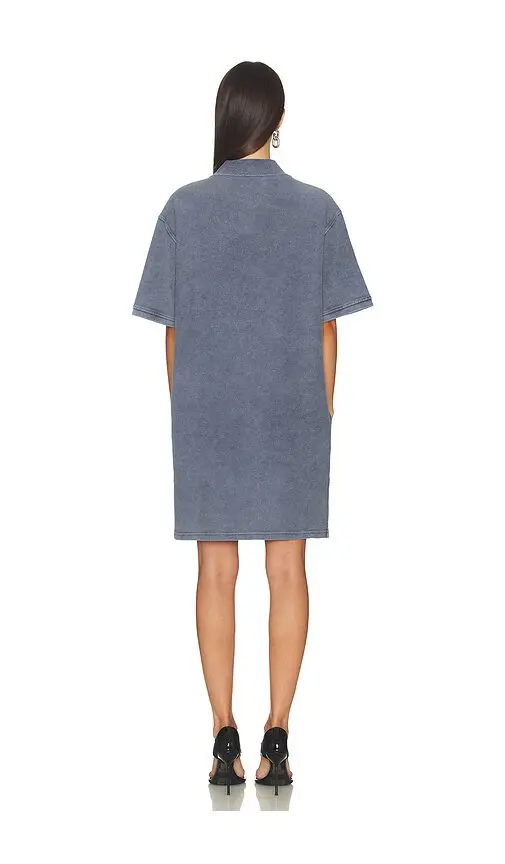 Alexander Wang Oversized High Low Polo Mini Dress