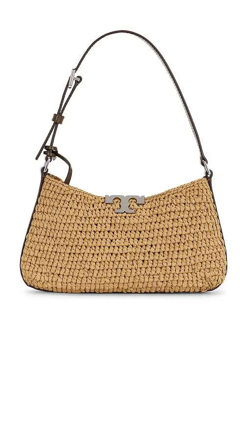 Tory Burch Eleanor Straw Slim Shoulder Bag
