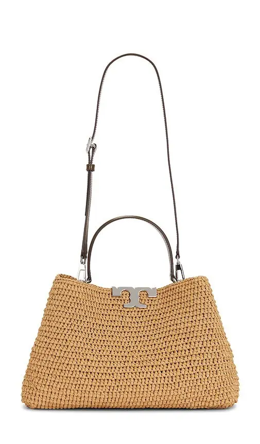 Tory Burch Eleanor Straw Satchel Bag