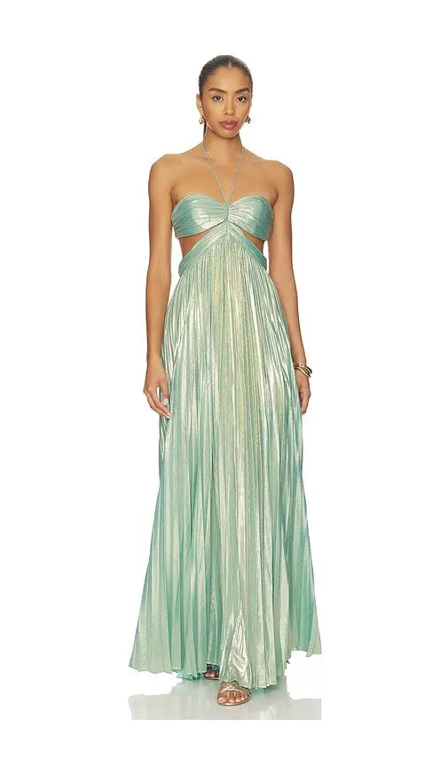 Retrofete Keira Halterneck Gown - Mint