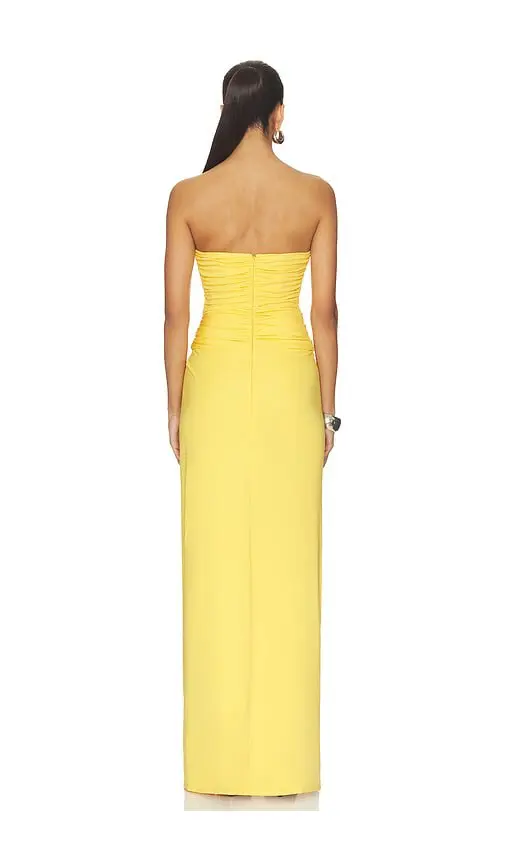 Simkhai Emma Bustier Gown - Yellow