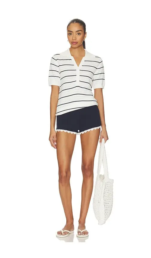Varley Wren Knit Polo Top