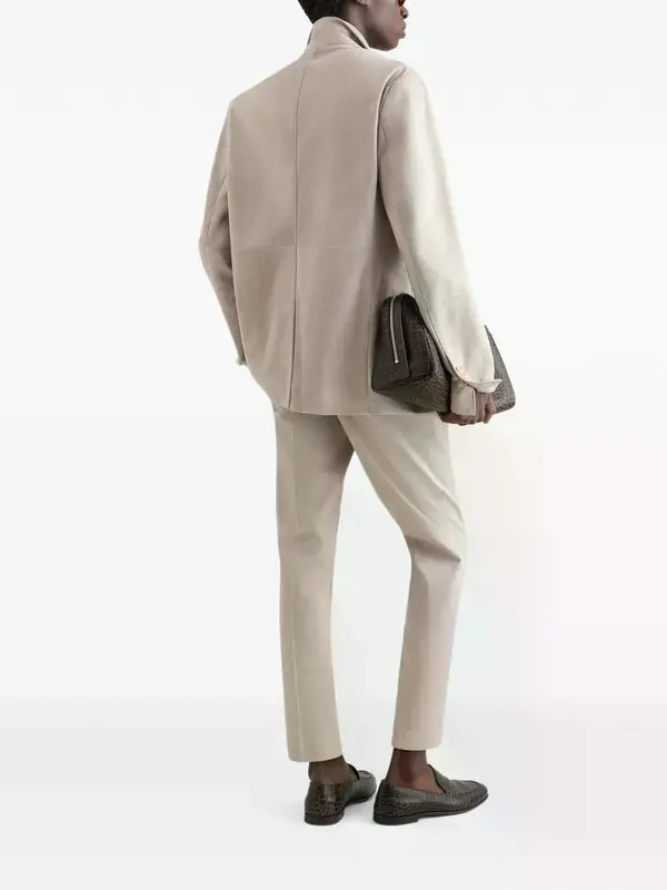 Dolce & Gabbana Single-breasted Jacket In Suede