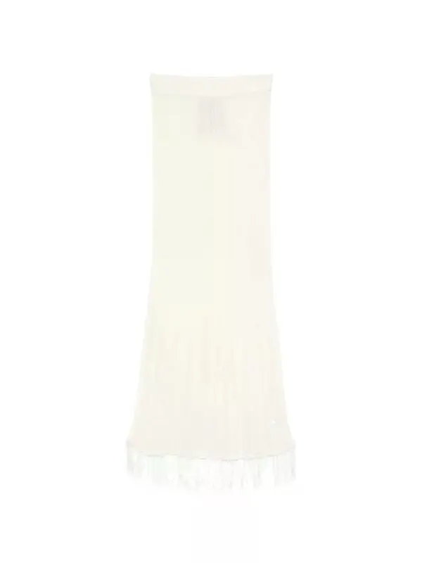 UMA WANG Frayed Midi Skirt