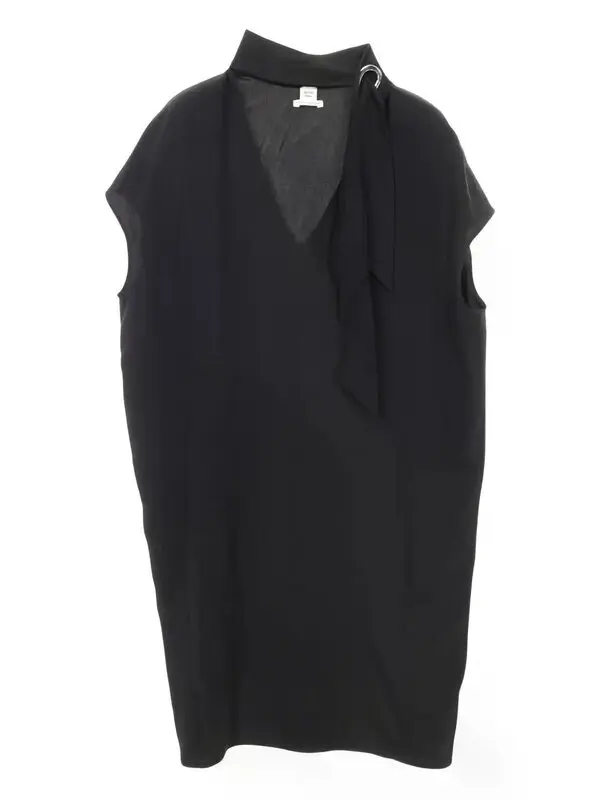 Hermès Silk Tie-neck Blouse