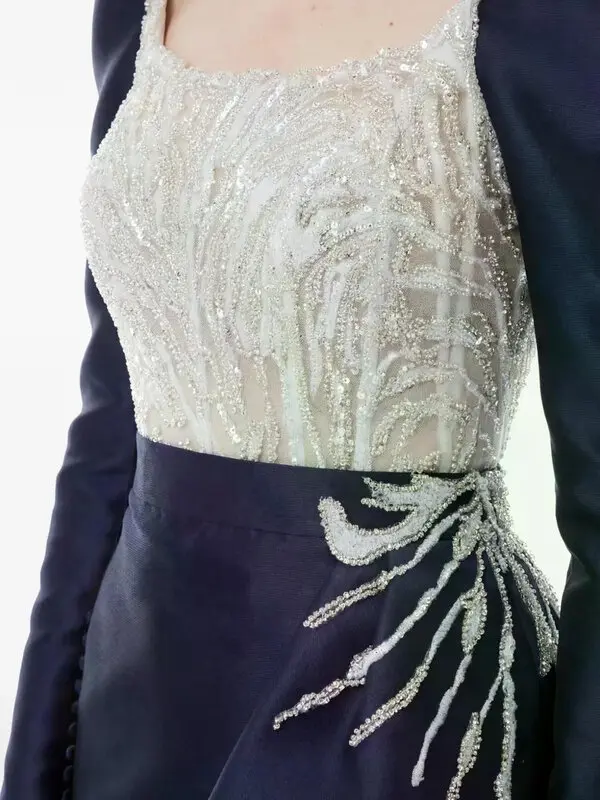 GATTINOLLI BY MARWAN Beaded Midi Dress