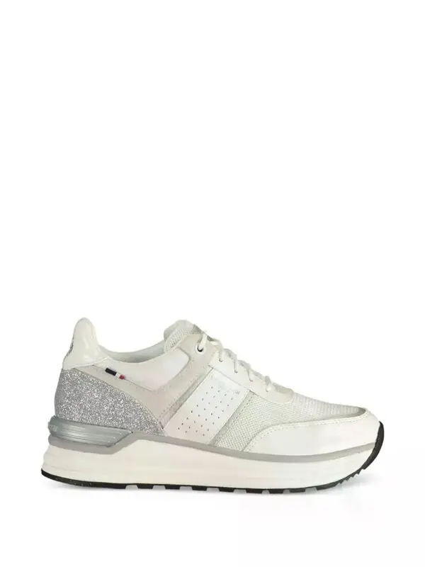 U.s. Polo Assn. Glitter-effect Mesh-panel Sneakers - Neutrals