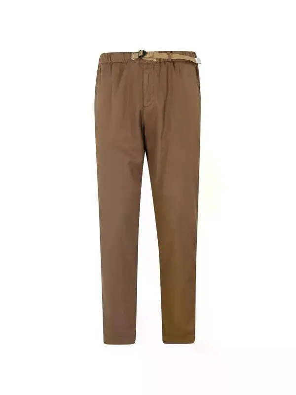 WHITE SAND Belted Elasticated Waist Trousers - Brown