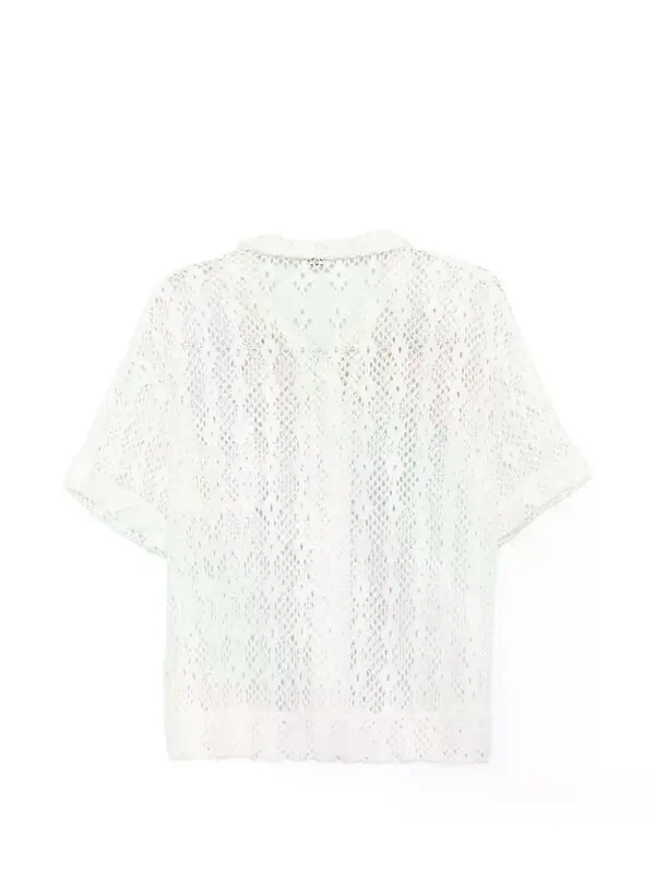 AVAVAV Open-knit Logo Shirt