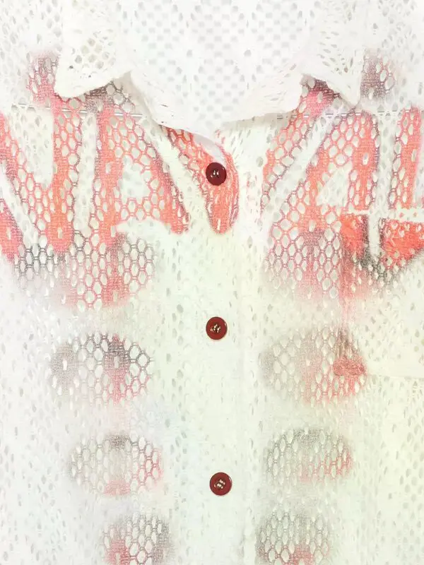 AVAVAV Open-knit Logo Shirt