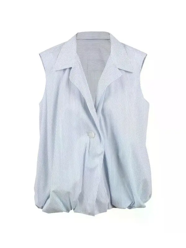 BALOSSA Kyma Striped Bubble-hem Top