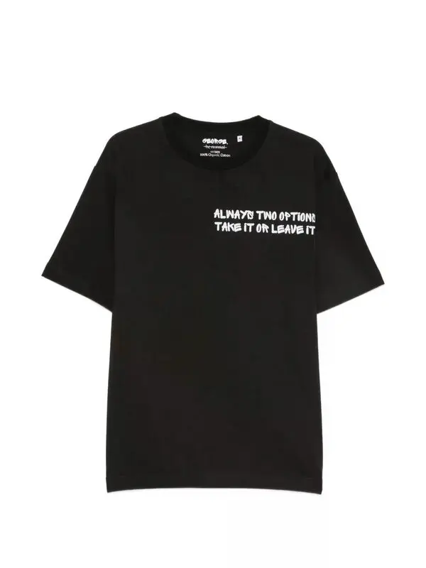 GEORGE. George Slogan And Barcode Print T-shirt