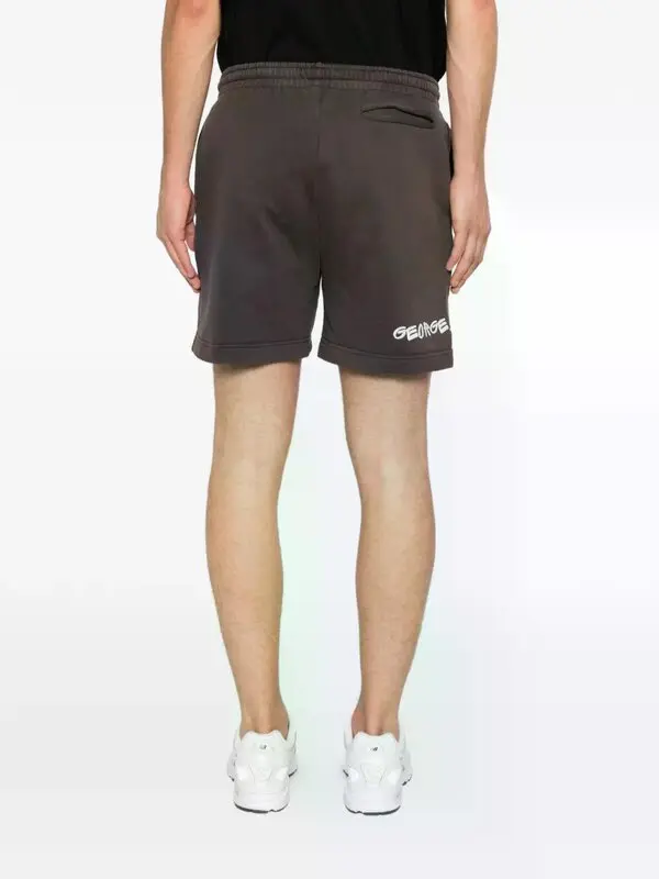 GEORGE. Logo Print Shorts