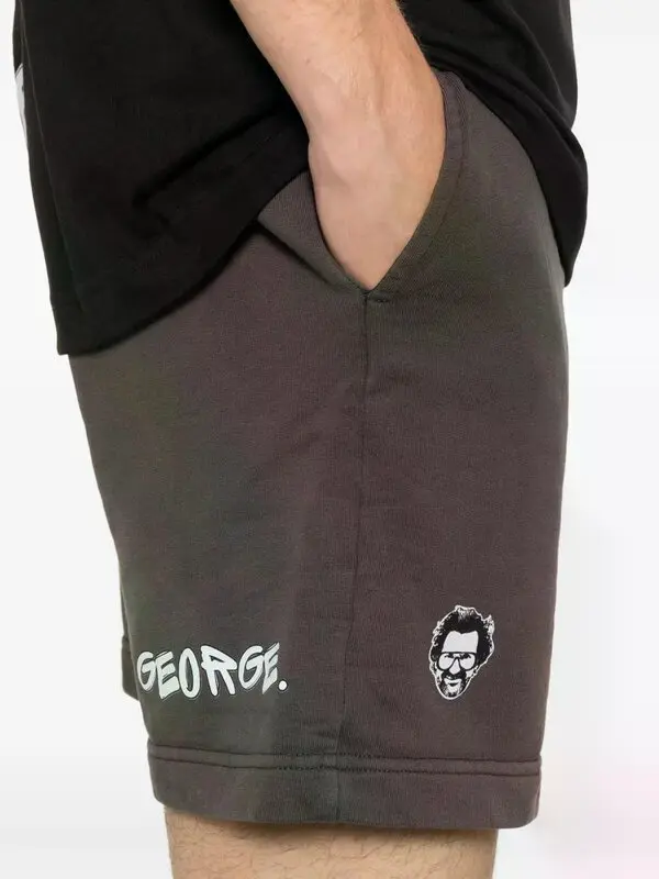 GEORGE. Logo Print Shorts