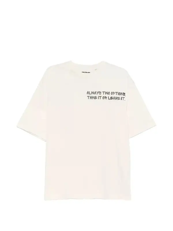 GEORGE. Cotton T-shirt With Slogan Print