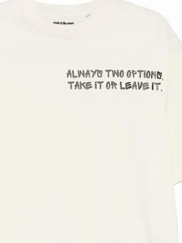 GEORGE. Cotton T-shirt With Slogan Print