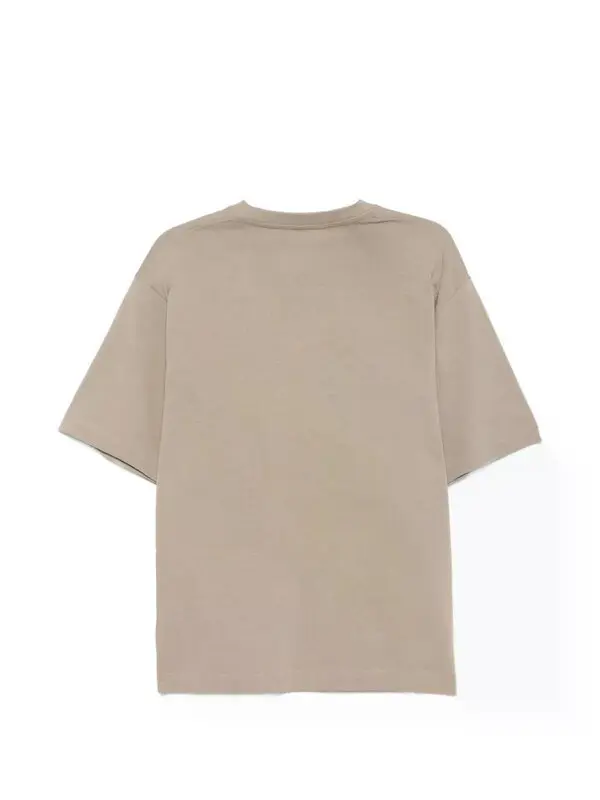 GEORGE. George Khaki Beige Cotton Crew Neck Short Sleeve T-shirt