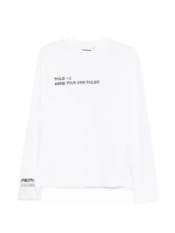 GEORGE. Slogan Print Long Sleeve T-shirt