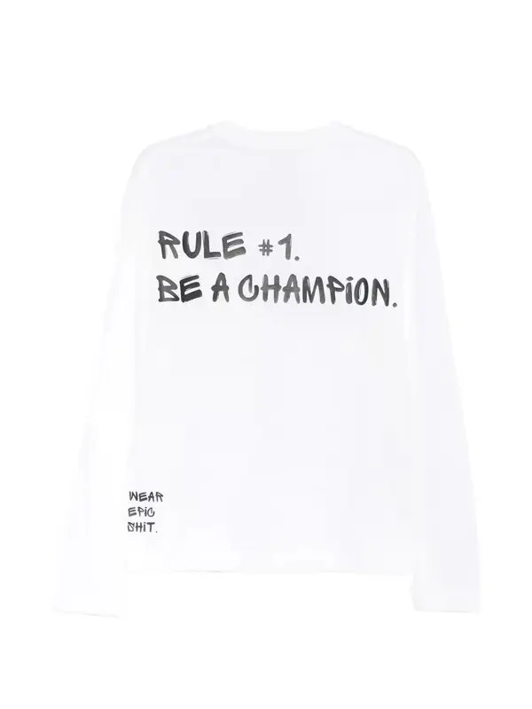 GEORGE. Slogan Print Long Sleeve T-shirt