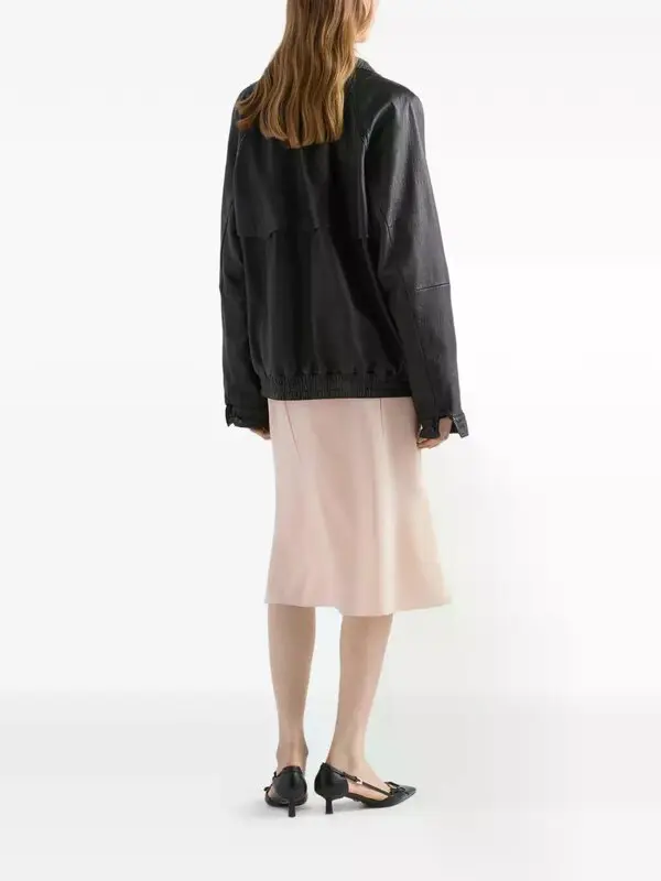 Prada Embroidered Marocain Dress