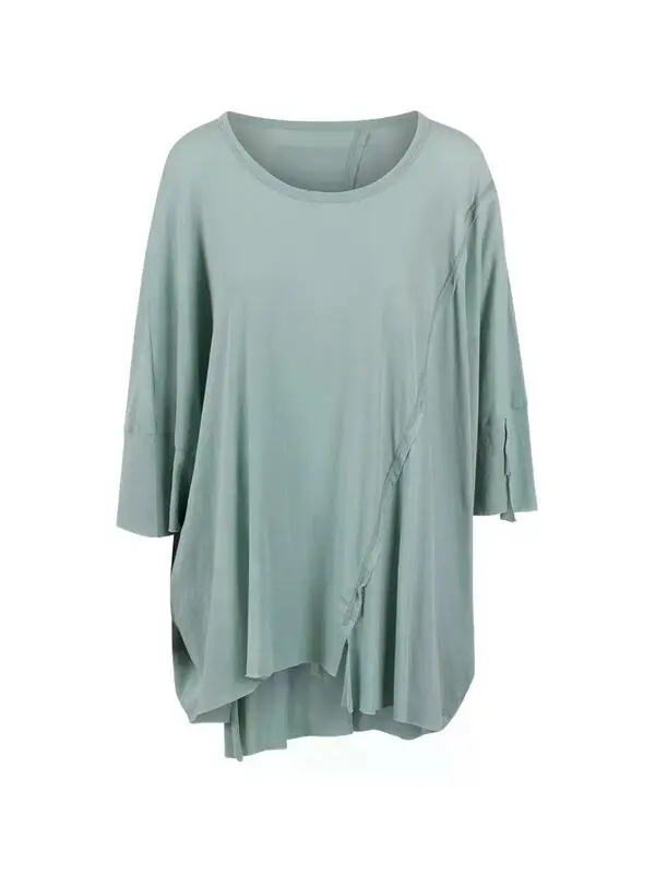 Black Label Asymmetric Seam Detail T-shirt