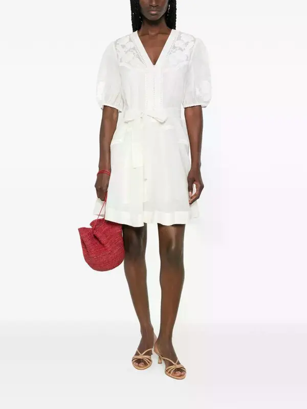 TWINSET Mini Embroidered Belted Dress