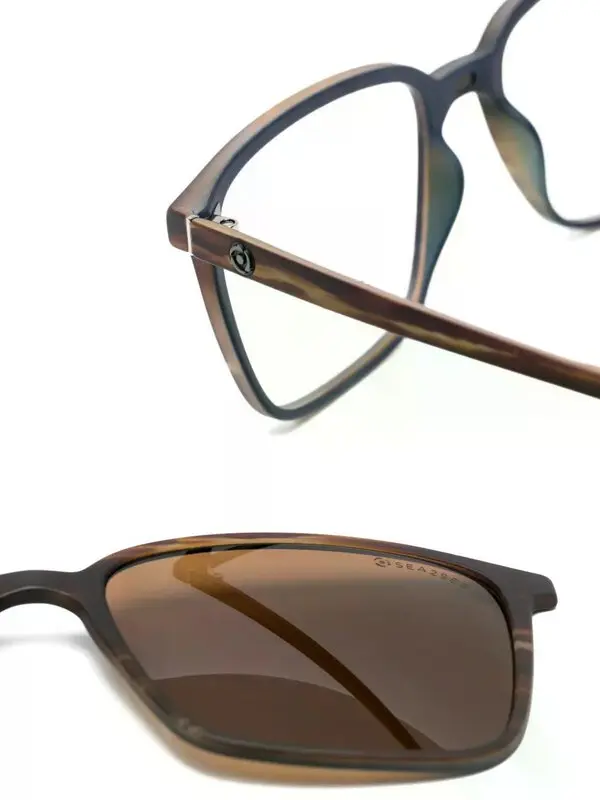 S2S Biarritz Clip-on Rectangle-frame Eyeglasses