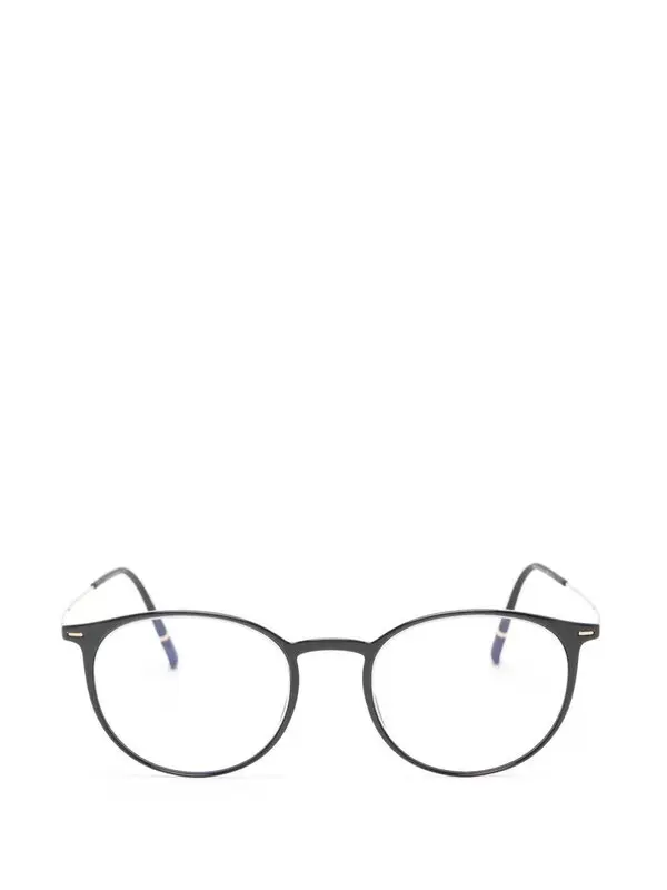 SILHOUETTE Round-frame Eyeglasses - Black